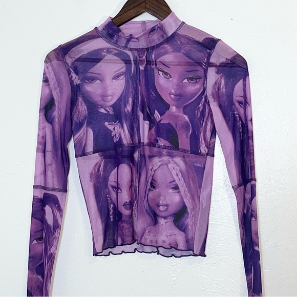 Dolls Kill | Tops | Dolls Kill X Bratz Be A Doll Mesh Top Y2k Purple ...